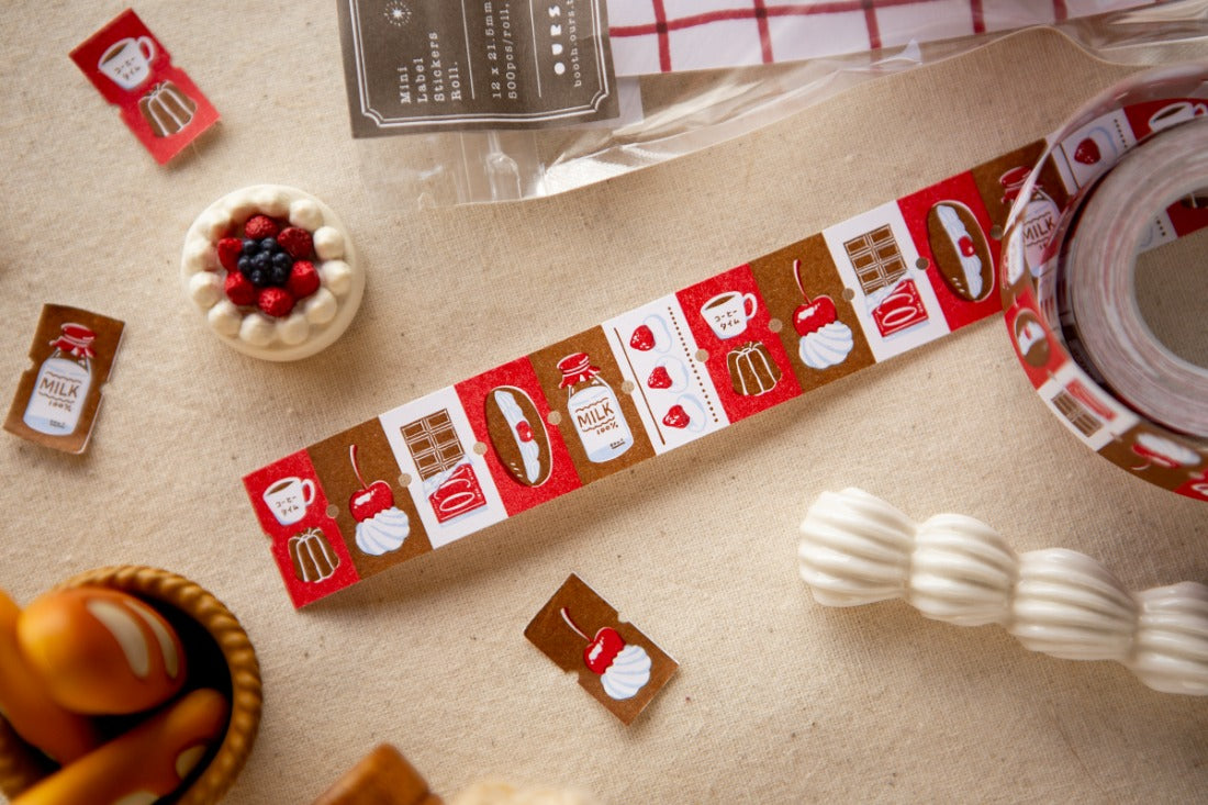 Afternoon Tea Time Label Sticker Roll | OURS Studio – Sindhura's Crafts ...